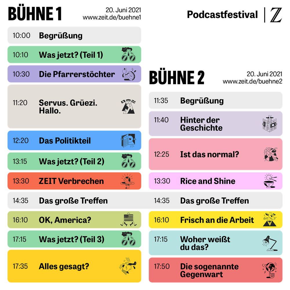 ZEIT ONLINE Podcastfestival: 13 Podcasts, 15 Stunden, ein Festival ...
