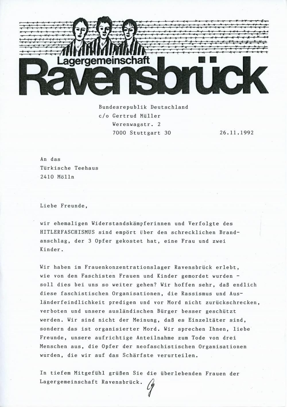 Brandanschlag von Mölln: Die Briefe, die nie ankamen | ZEIT ONLINE