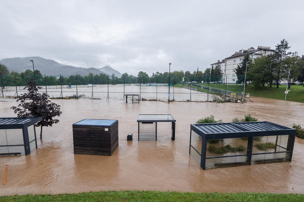 Unwetter Slowenien Bled