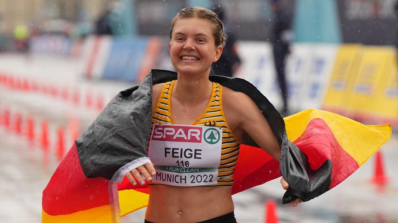 European Championships: Geherin Feige jubelt über EM-Bronze im Münchner ...