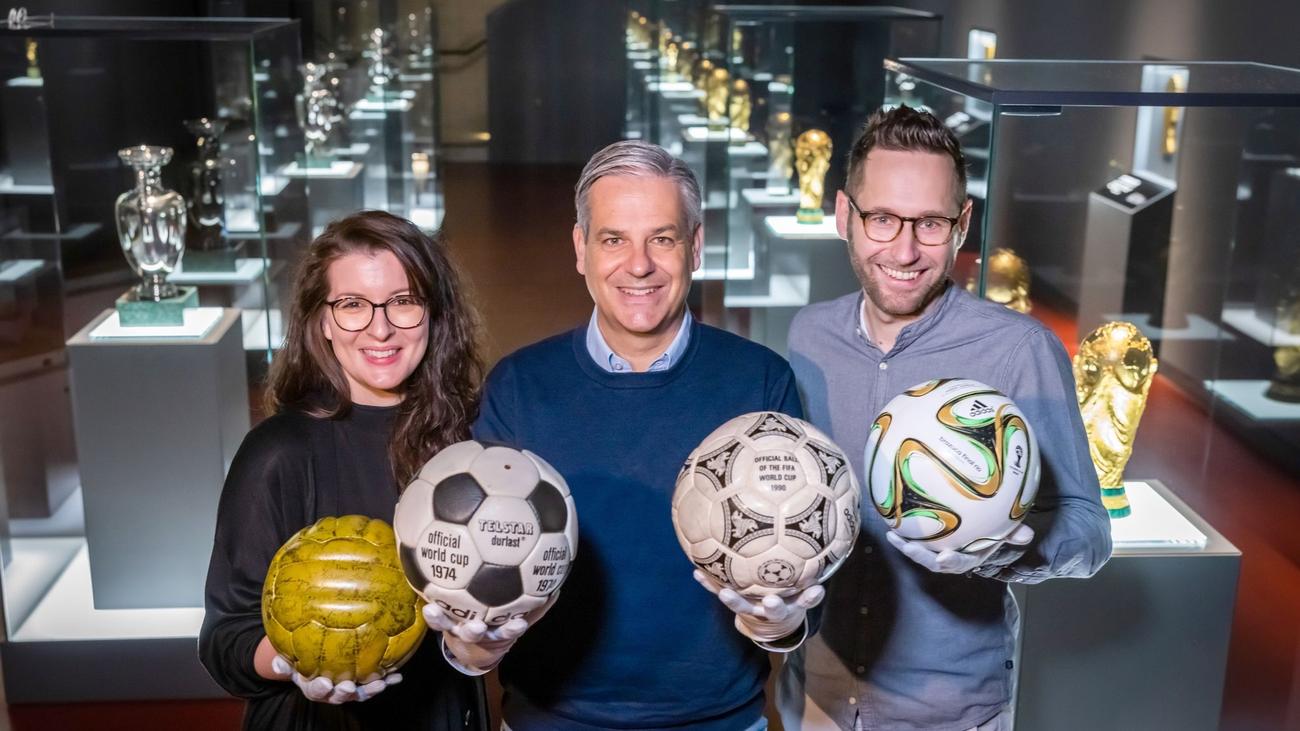 WM-Finalpartien: Alle vier Weltmeister-Bälle nun im Deutschen Fußball ...