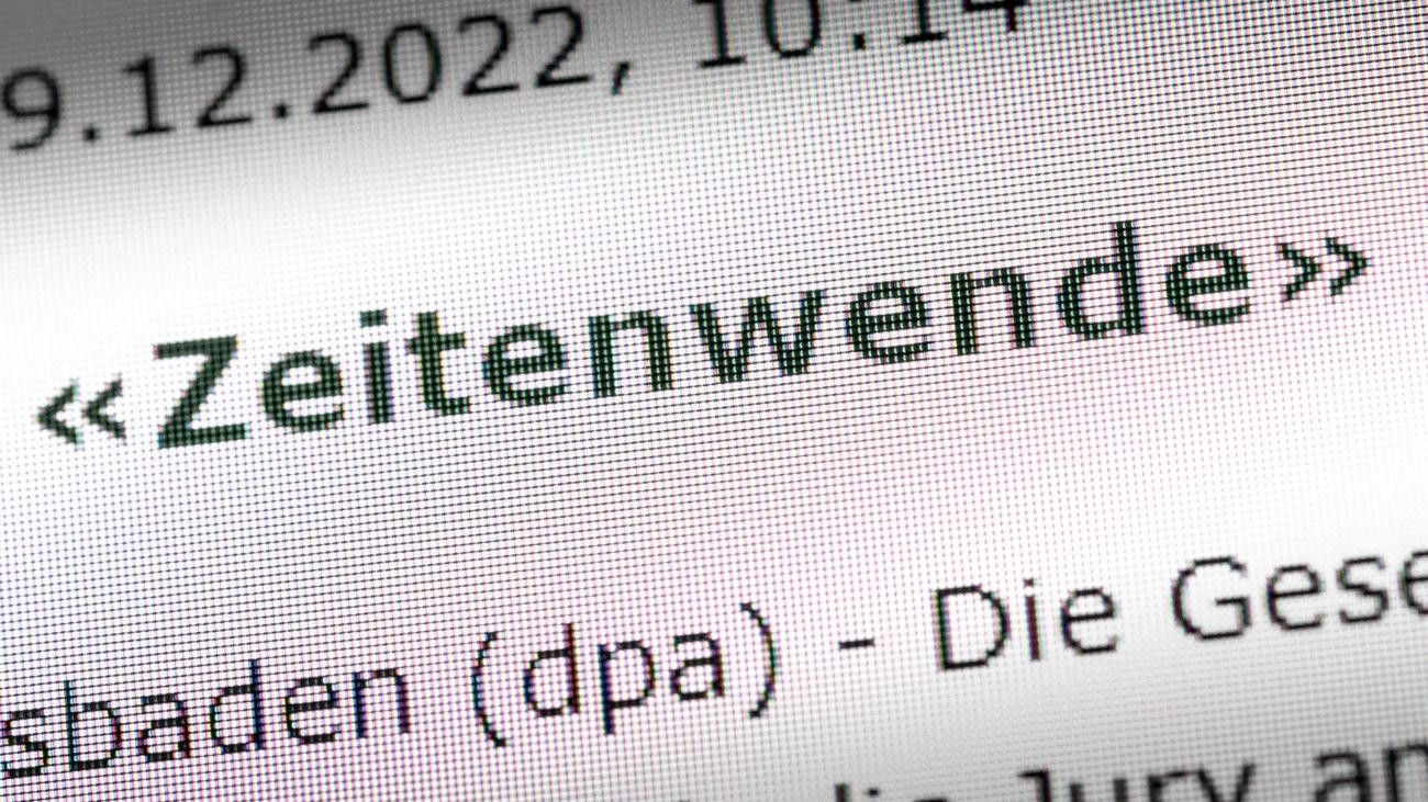 Sprache: Sprachwissenschaft: "Zeitenwende" ist "Wort des Jahres" | DIE ZEIT
