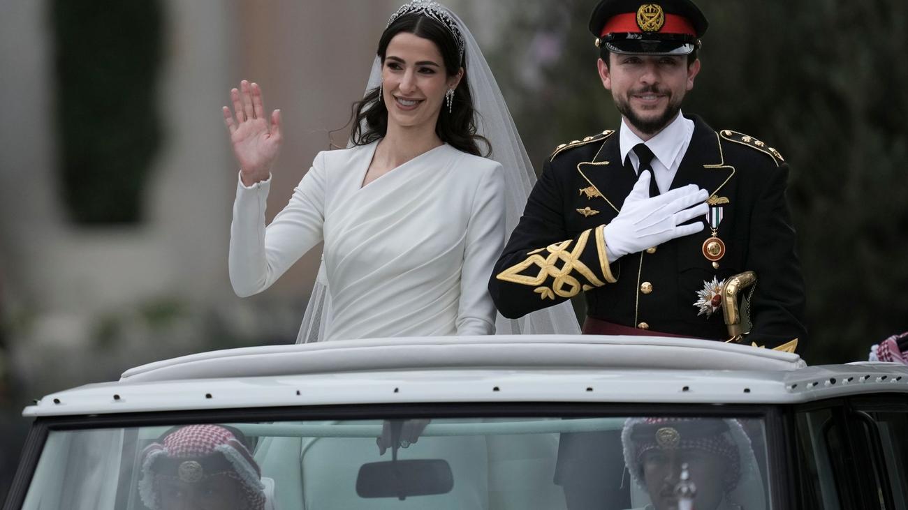 Glamouröse Party: Kronprinz Hussein hat geheiratet: Jordanien feiert ...