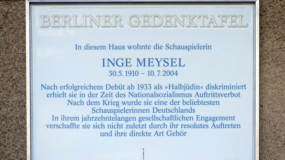 Friedrichshain-Kreuzberg: Straße wird nach Schauspielerin Inge Meysel ...
