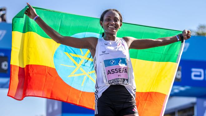Auf Rekordjagd: Weltrekord als Ziel: Äthiopierin Assefa startet in ...