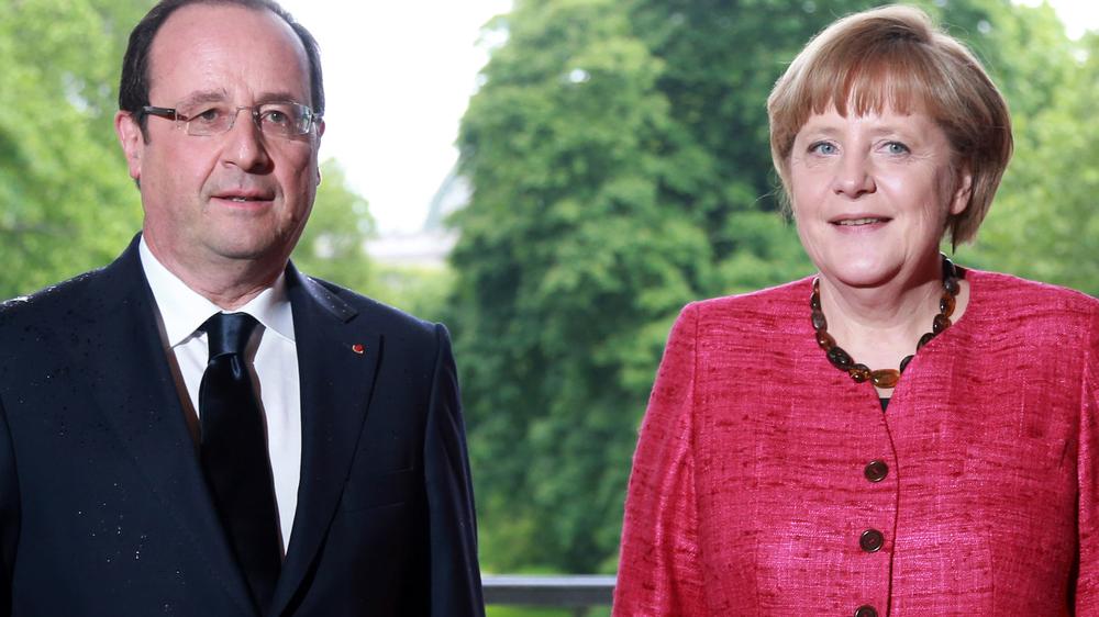 Frankreich-Besuch: Merkel und Hollande wollen stärkeren Euro-Gruppen ...