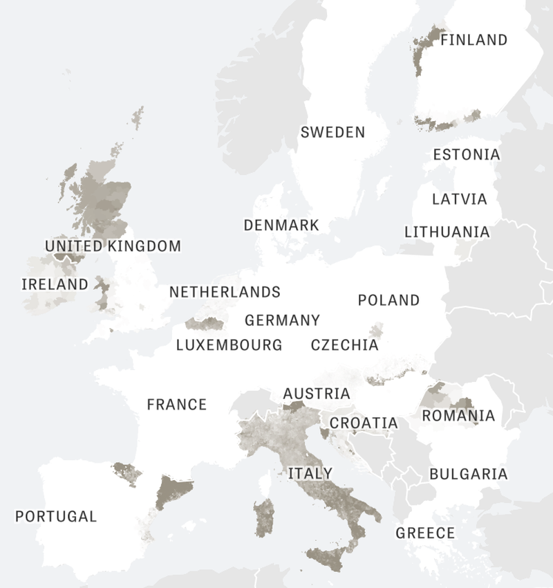 Current Political Europe Map