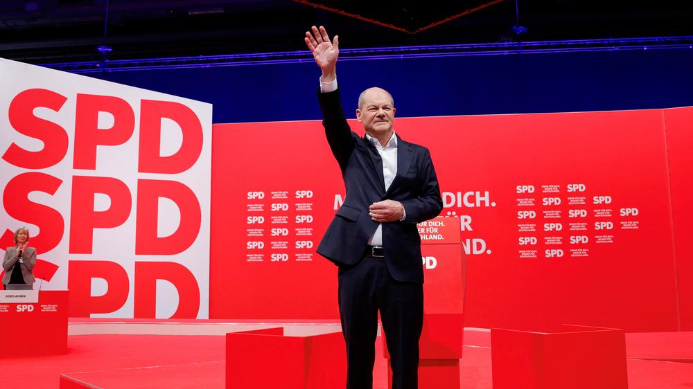 SPD-Kanzlerkandidat: SPD-Parteitag kürt Olaf Scholz zum ...