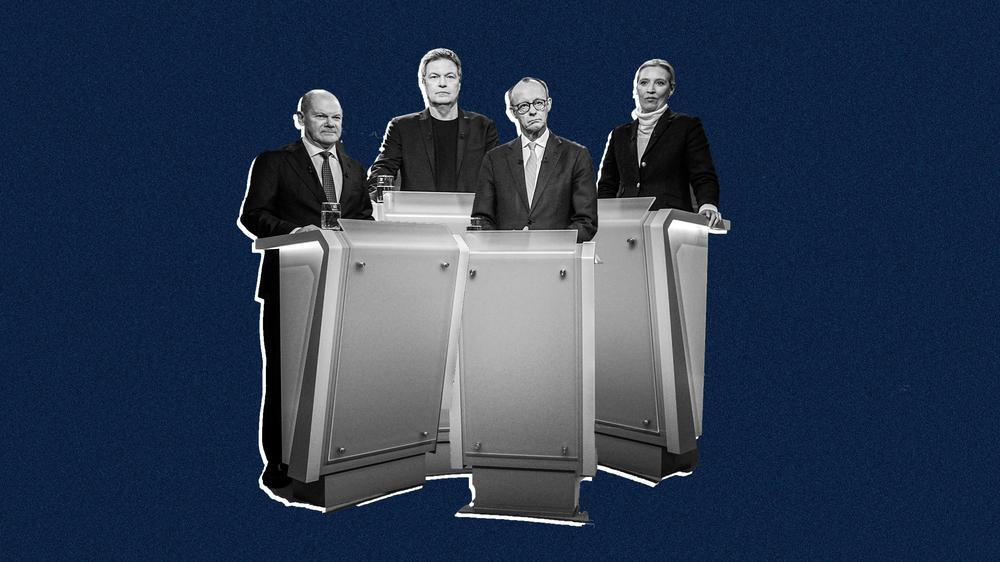 TV-Quadrell: Zwei gegen einen gegen eine | DIE ZEIT