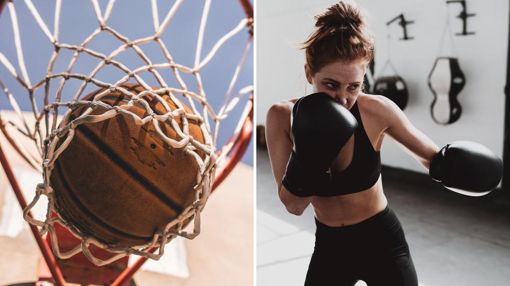 Gute Vorsätze: Auch Basketball und Boxen gehören zu unseren Lieblingssportarten.