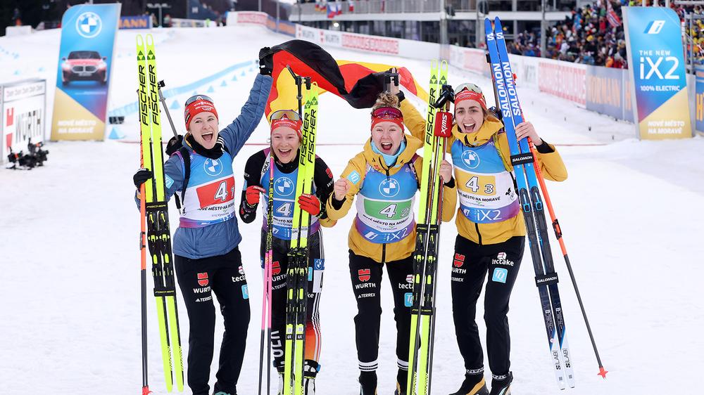 Biathlon-WM: Deutsche Biathletinnen holen Bronze in der Staffel | DIE ZEIT